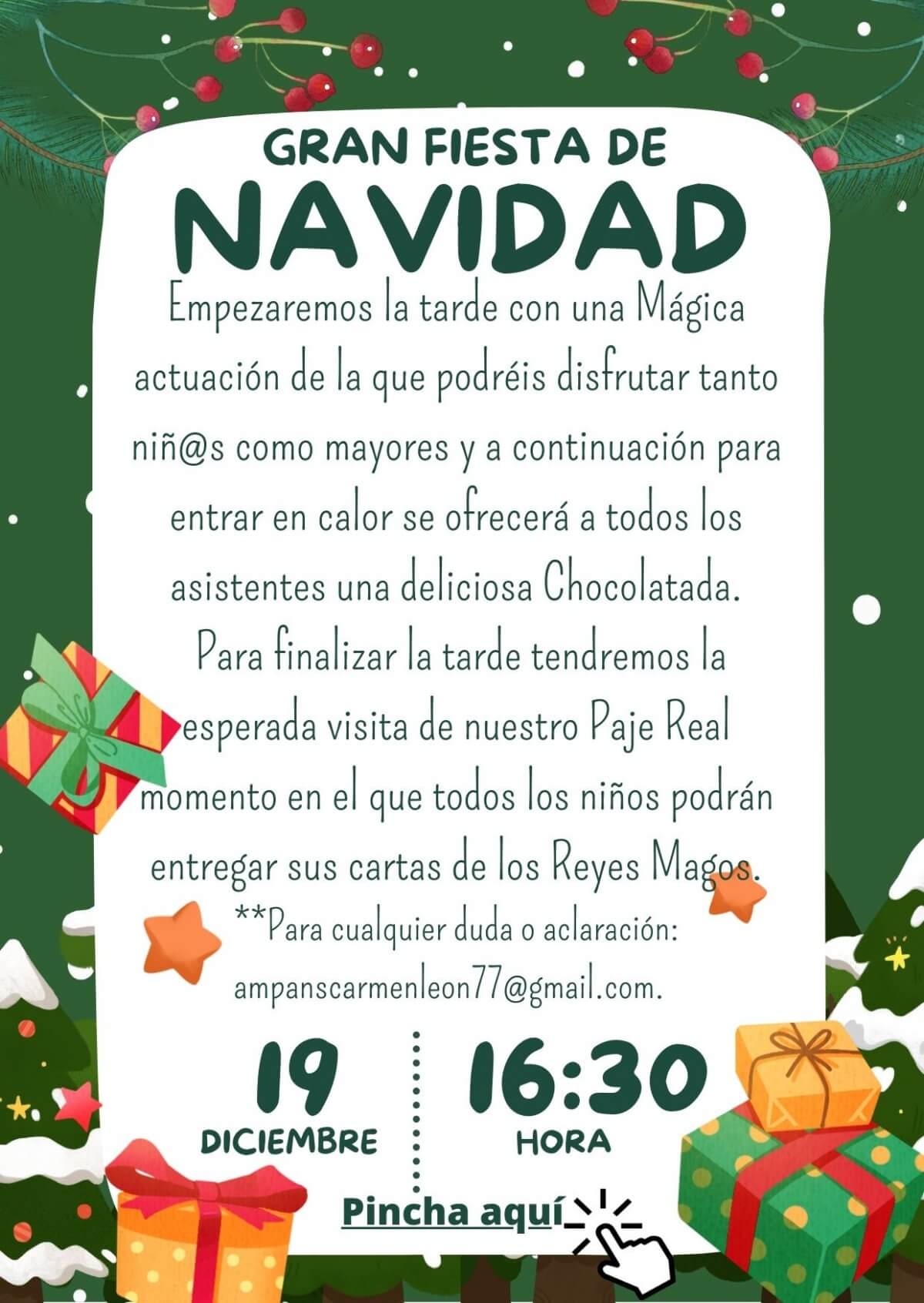¡GRAN FIESTA NAVIDAD AMPA! - Ntra. Sra. del Carmen. León ¡GRAN FIESTA NAVIDAD AMPA! - Ntra. Sra. del Carmen. León